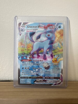 Glaceon VMAX (Alternate Art Secret) 209/203 Swsh07: Evolving Skies Holo ...