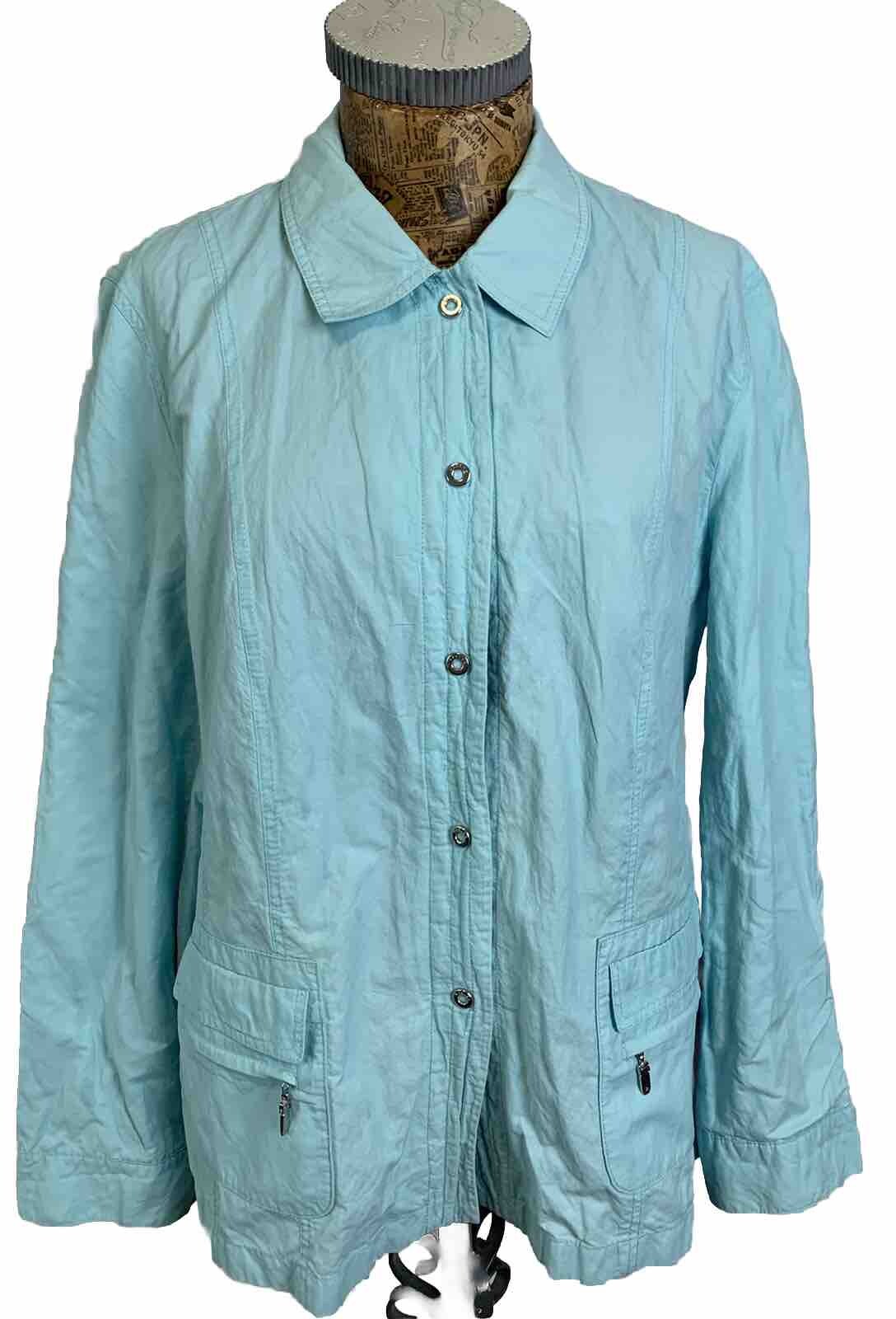 BASLER SPORT LINE JACKET 16 AQUA BLUE Metallic Conver… - Gem