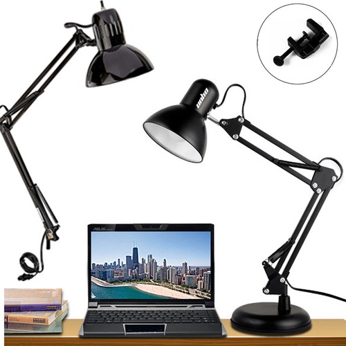 2in1 Adjustable Swing Arm Desk Lamp Architect Drafting Table Clamp On ...