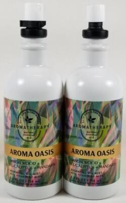 Bath Body Works AROMA OASIS Essential Oil Mist Sandal Mandarin 5.3 oz Lot of 2 | eBay