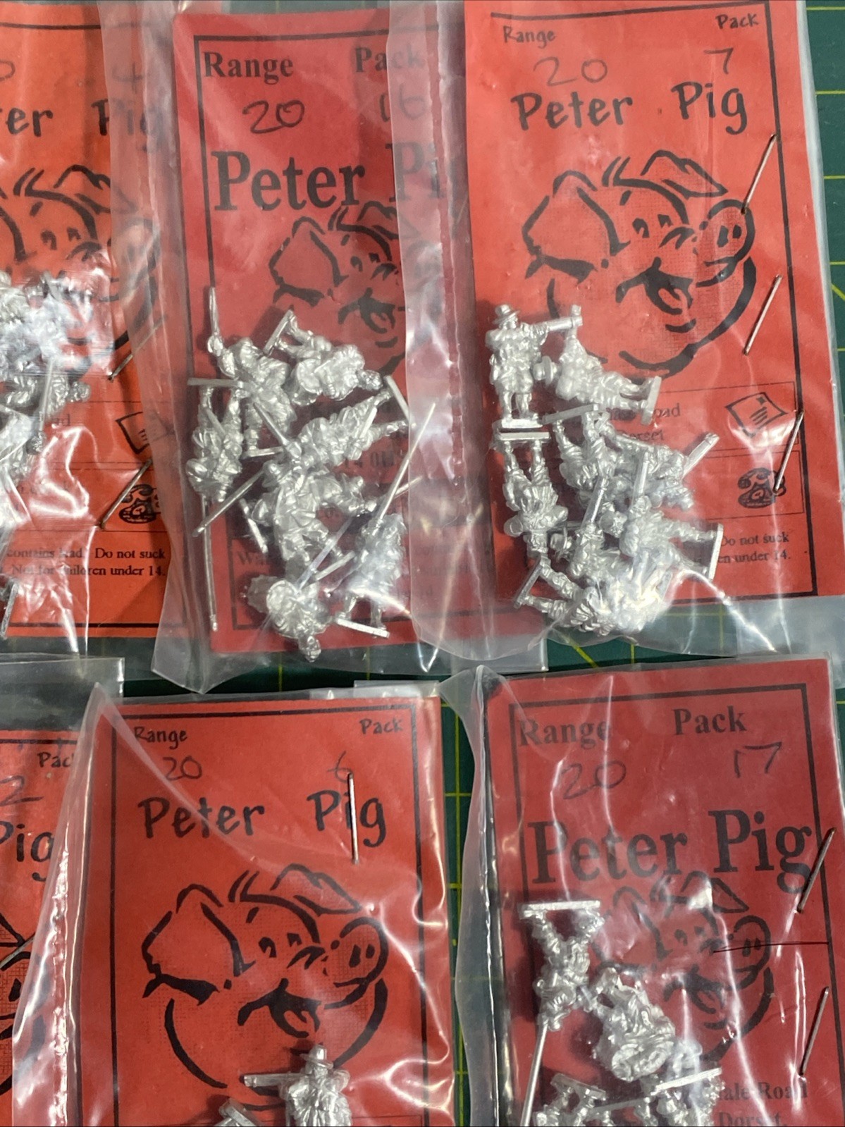 15 X Vintage 15mm Unpainted Peter Pig Figures Assorted Figures Range 20 ...