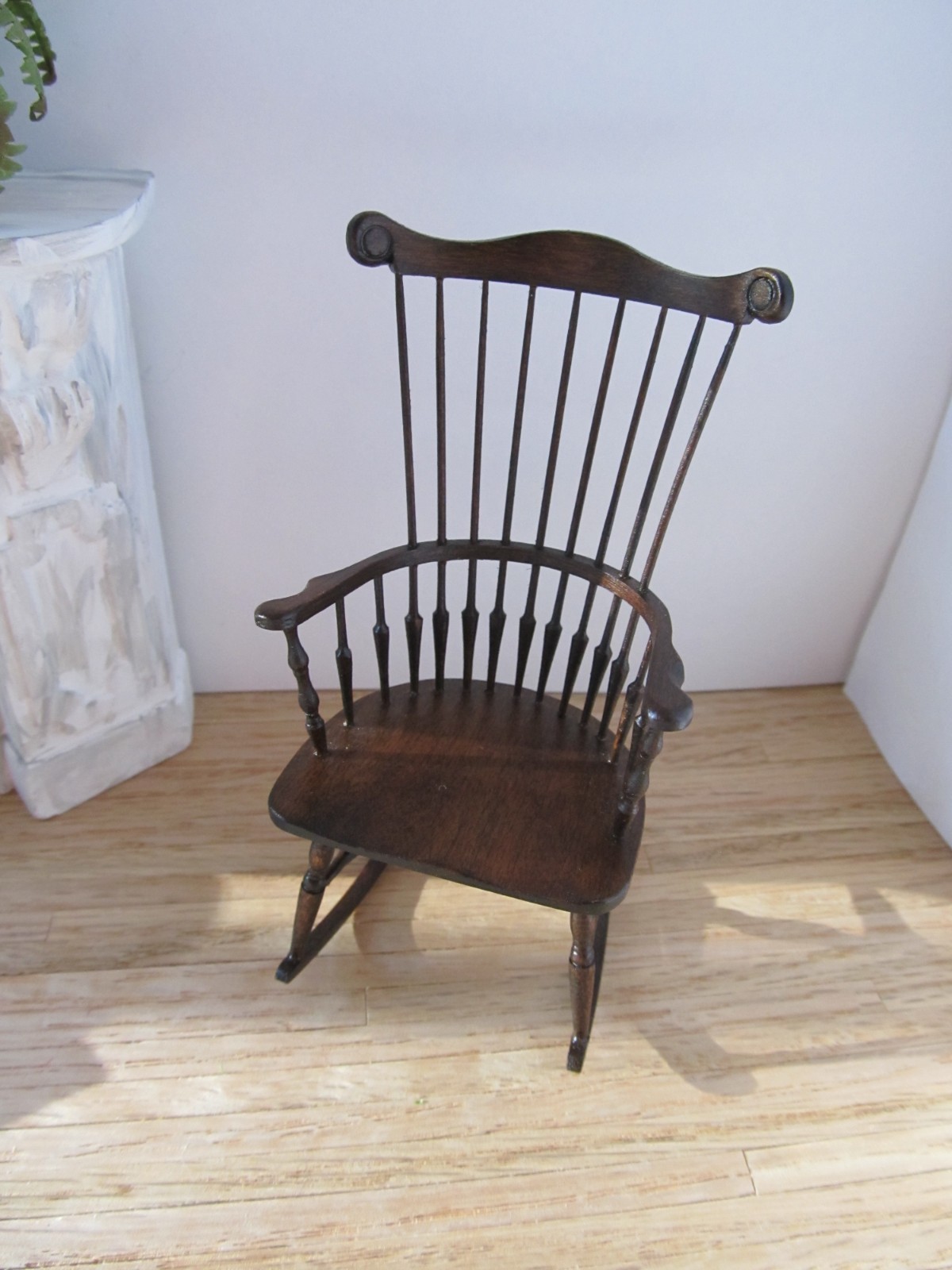Artisan William Clinger Windsor High-Back Rocking Chair Dollhouse ...