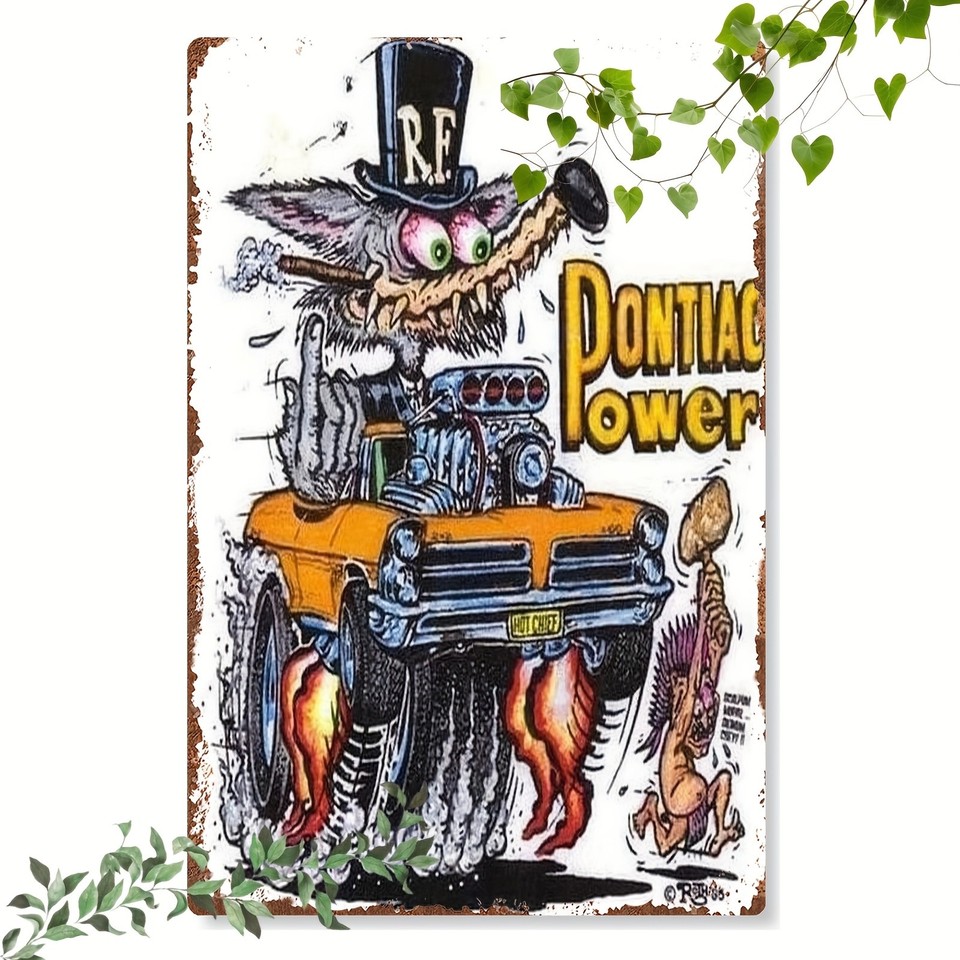Vintage Rat Fink Tin Metal Signs Home Décor 8x12 Iron Decorative Plaque ...