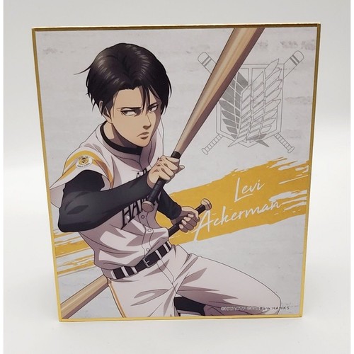 Attack on Titan x Softbank Hawks Levi Ackerman Mini Shikishi Board *US ...