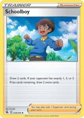 Pokémon TCG Schoolboy 238/264 Fusion Strike Regular | eBay