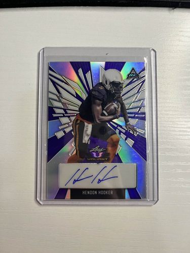 2022 Leaf Valiant Hendon Hooker RC Crystal Purple AUTO 6/15 | eBay