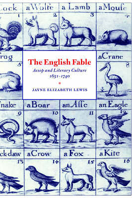 The English Fable: Aesop and Literary Culture, 1651-1740 by Jayne ...