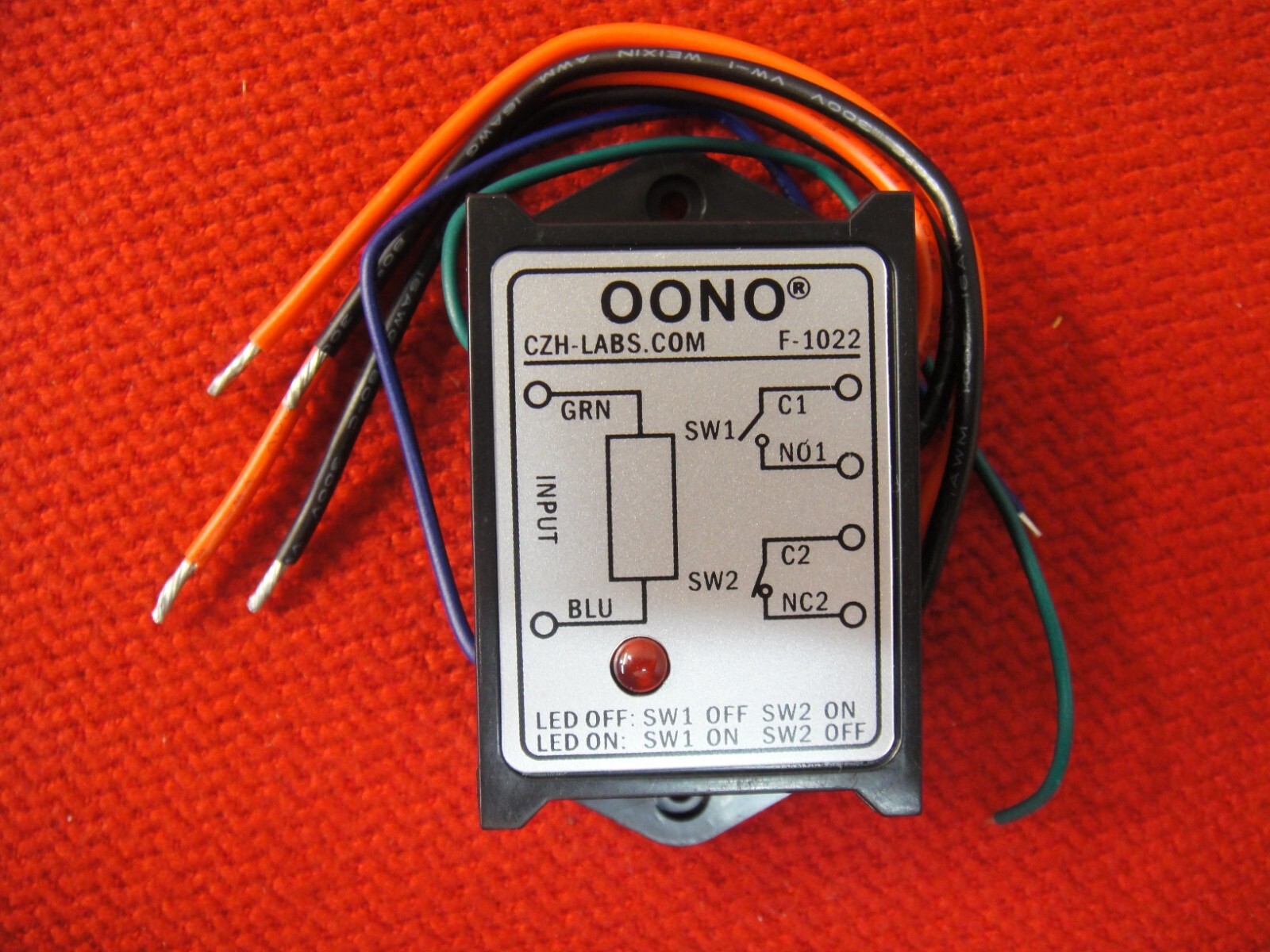 DPST OONO F-1022 8Amp Power Relay Module, AC/DC 5V Control Voltage | eBay