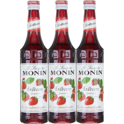 Monin Sirop De Fraise Avec Un Arôme De Fraises 700ml 3 Pièces | eBay