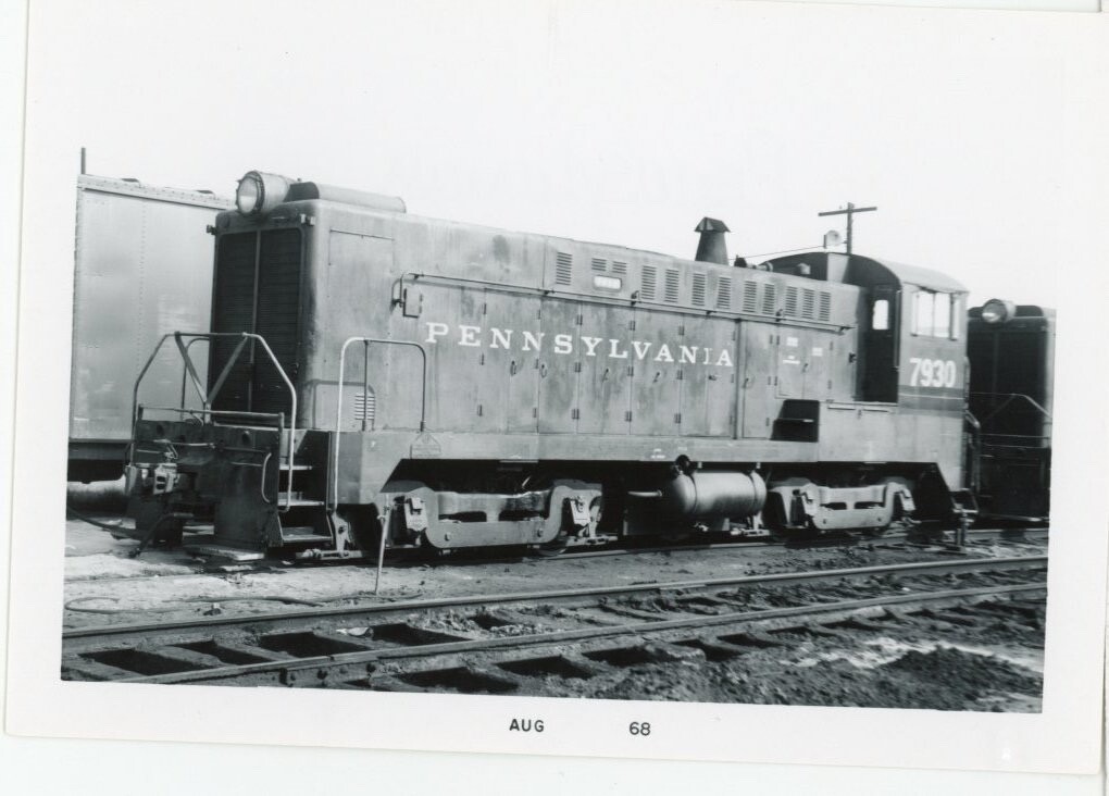 Train Photo - Pennsylvania Railroad #7930 Switcher SW Locomotive 1968 ...
