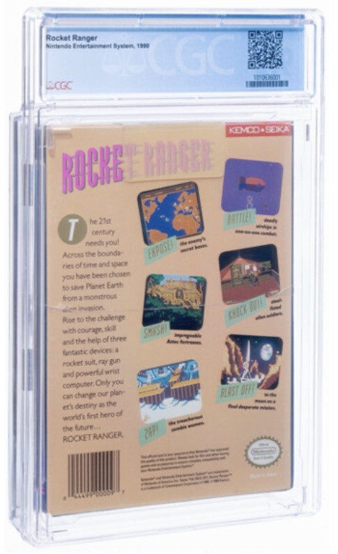Rocket Ranger - CGC 9.2 A Sealed [Oval SOQ R], NES Kemco-Seika 1990 USA ...