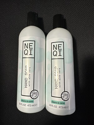 NEQI (2 PK) Liquid Hand Soap With Aloe Vera Vegan Paraben & Gluten Free ...
