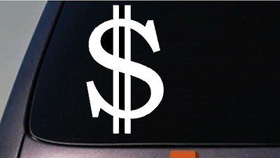 DOLLAR SIGN Money Cash Bling Car Truck Laptop Vinyl Decal Window ...