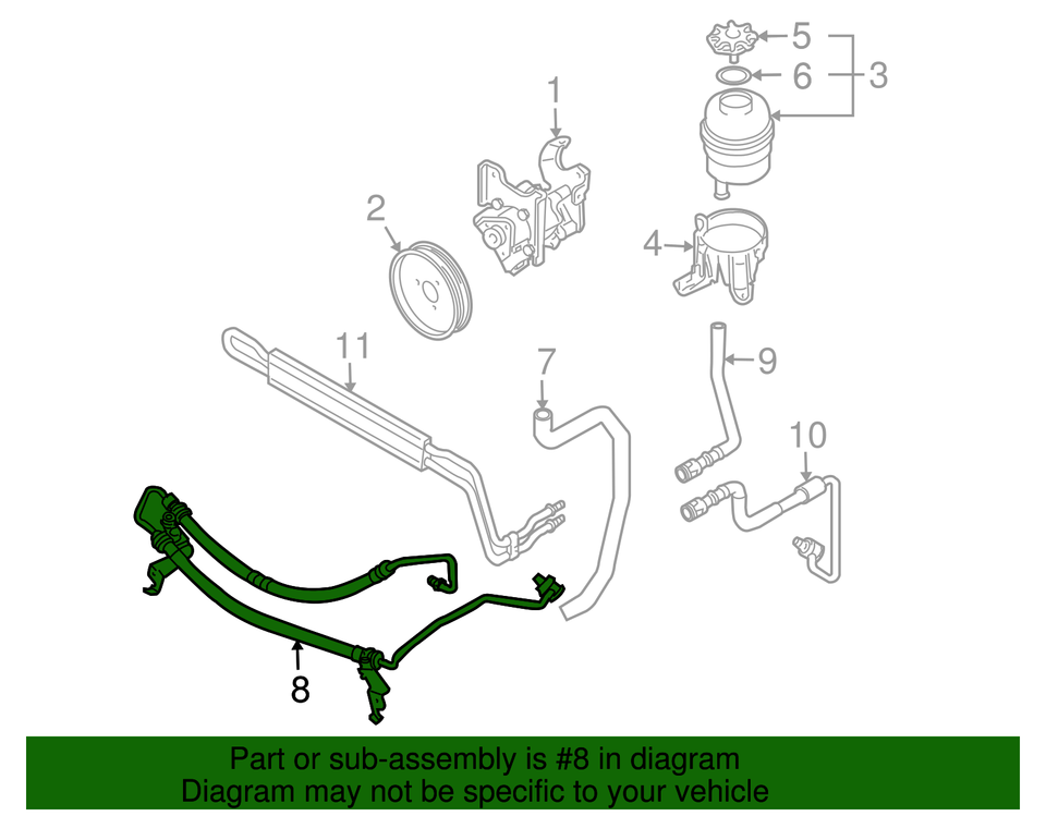 Genuine BMW Pressure Hose 32-41-3-428-389 | eBay