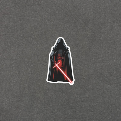 Dark Side Hooded Warrior Vinyl Sticker Decal for Laptops, Water Bottles ...