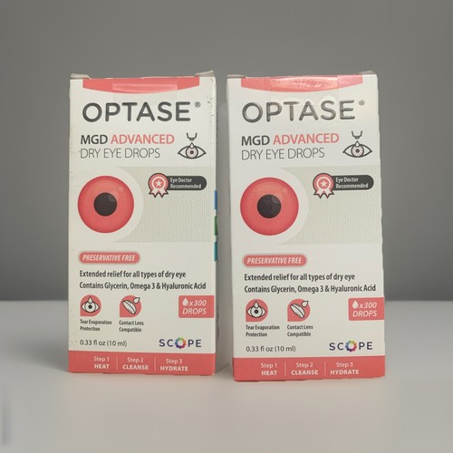 Optase MGD Advanced Dry Eye Drop 2 full Size/New- Expires- 12/26 | eBay