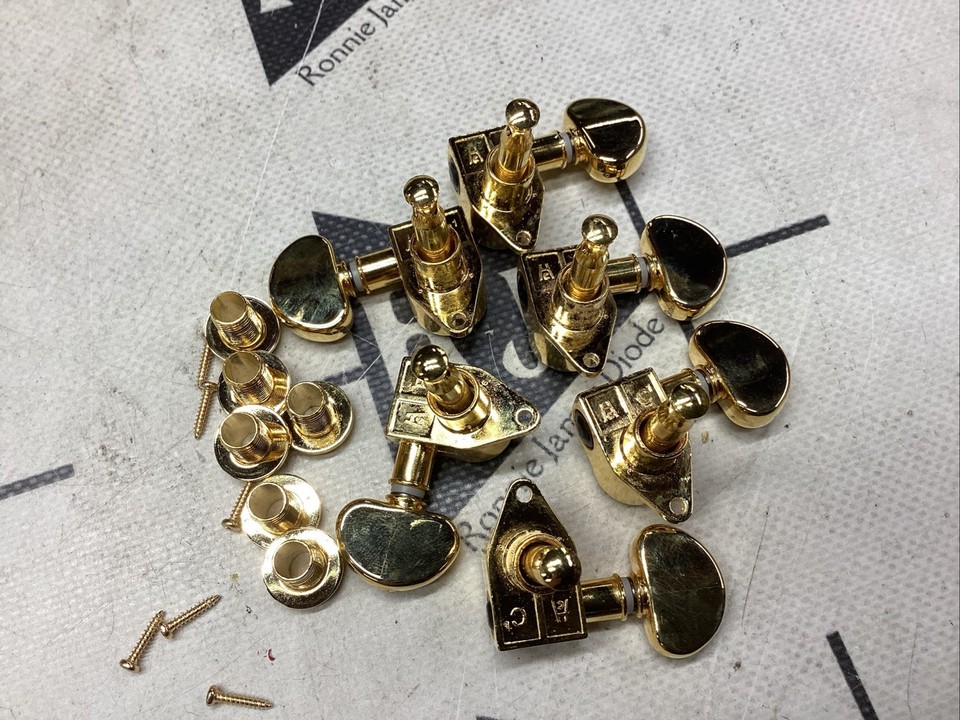 Grover Rotomatic Tuners Tuning Keys Gold 3x3 | eBay