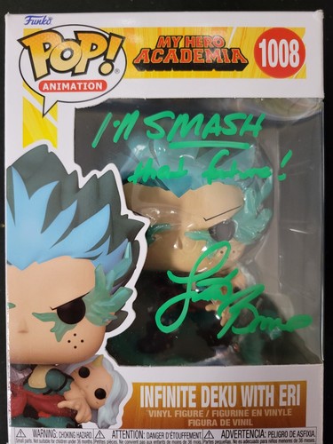 Funko Pop: MHA - Infinite Deku with Eri Signed By Justin Briner - JSA ...