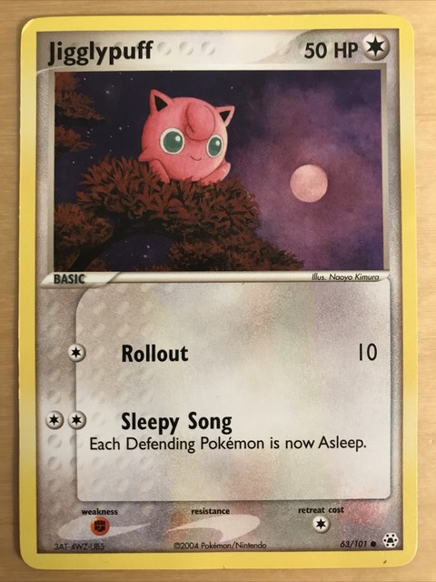 Pokémon TCG Jigglypuff EX Hidden Legends 63/101 Regular Common for sale ...