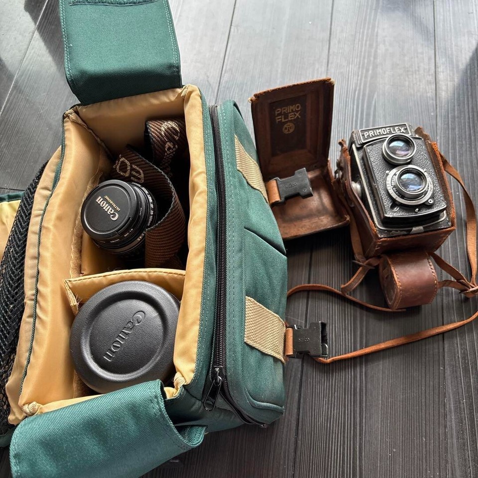 Canon EOS M Series Camera Bag Green, Holds Camera & Lens, Used, Retro ...
