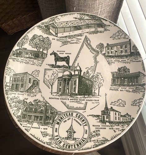 Moniteau County’s Unique Court House- 1868 Plate | eBay