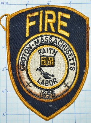 MASSACHUSETTS, GROTON FIRE DEPT VINTAGE PATCH | eBay