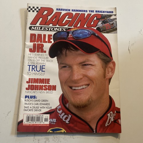 2003 Nov Racing Milestones Magazine Dale Jr (MH425) | eBay