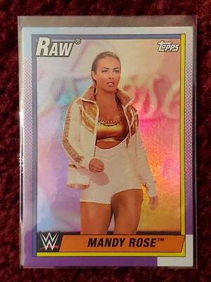 2021 Topps Heritage WWE - Mandy Rose #26 - Rainbow Foil | eBay