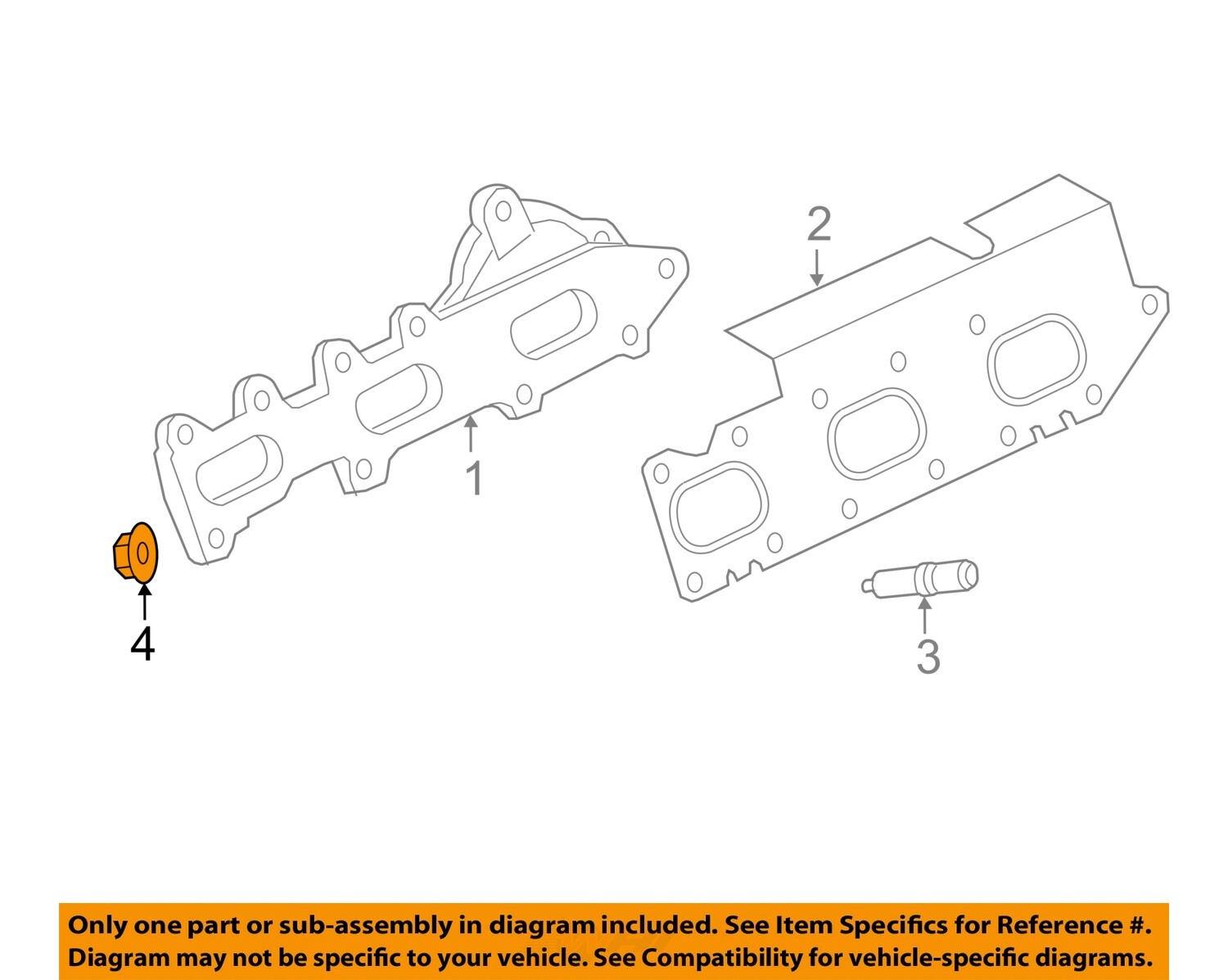 Genuine Ford Manifold Nut W701706-S900 for sale online | eBay