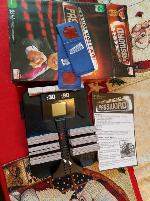 Million Dollar Password Board Game 3 Players Endless Games 260 for sale ...