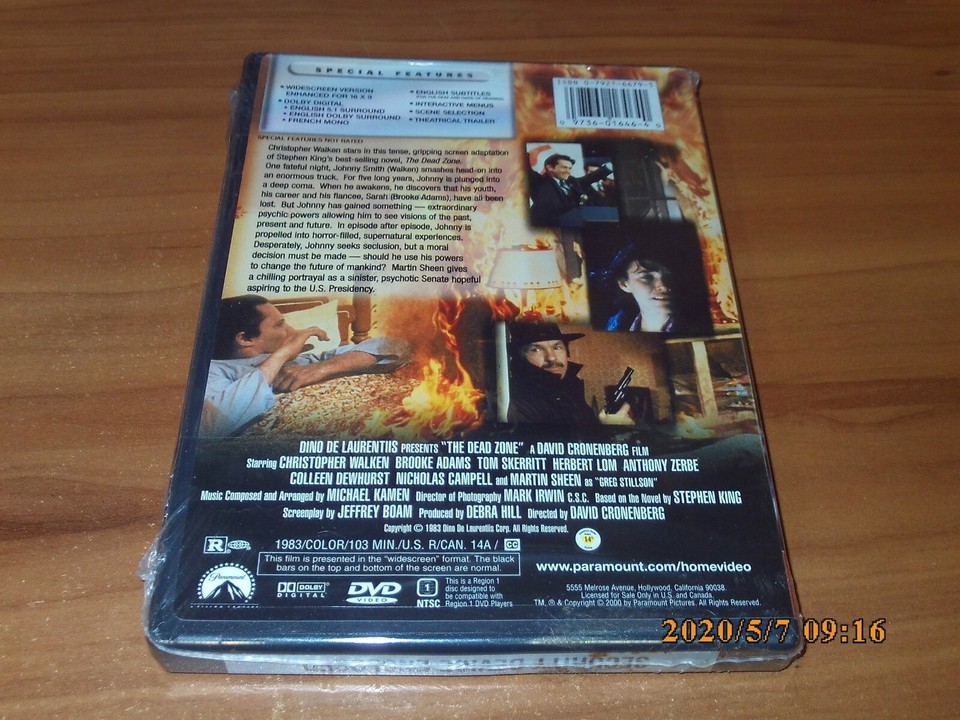 Stephen King's The Dead Zone (DVD, 2000, Widescreen) NEW Stephen King ...