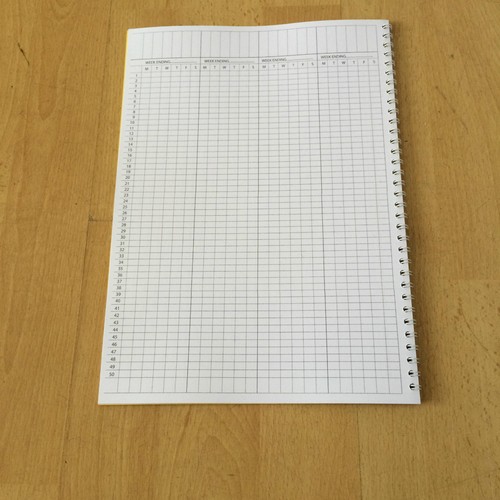 School Attendance Register, Mark Book 50 Names A4 Size 112 Weeks per ...