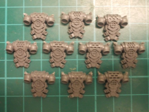 Horus Hersey - 10 MK4 Space Marine Back packs - 30k / 40k bits | eBay UK