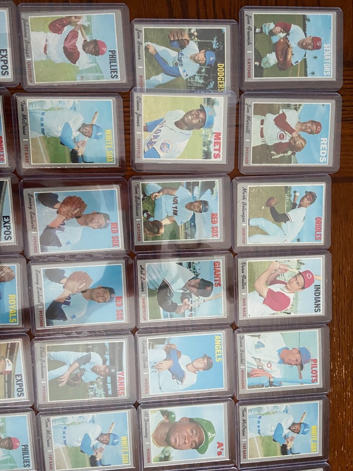 1970 VINTAGE TOPPS BASEBALL CARDS 9LOT OF 81) CARD #'S IN DESCRIPTION ...