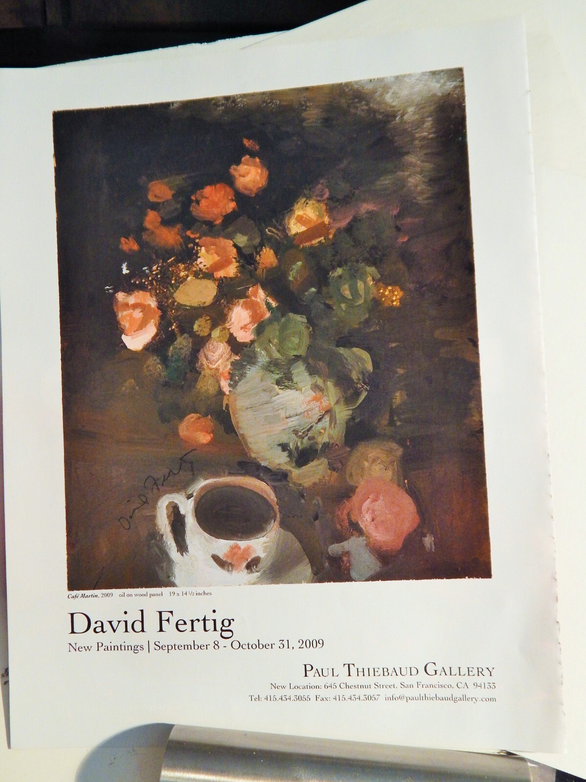 DAVID FERTIG ART PIECE VTG ORIG 2009 ADVERTISEMENT | eBay