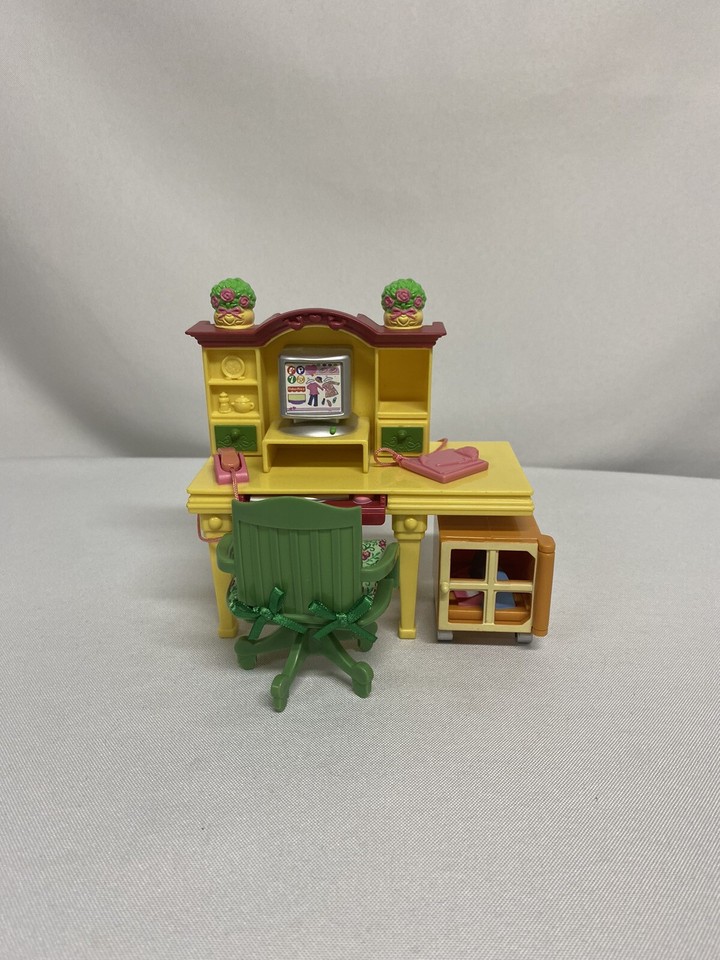 Fisher Price Loving Family Dollhouse Furniture Office Desk Computer ...