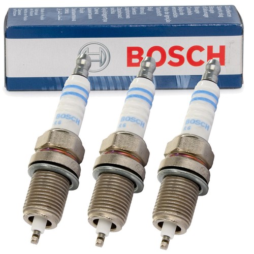 3x BOSCH FQR8LEU2 0242229699 Zündkerze für OPEL CORSA C D AGILA A 1.0 ...
