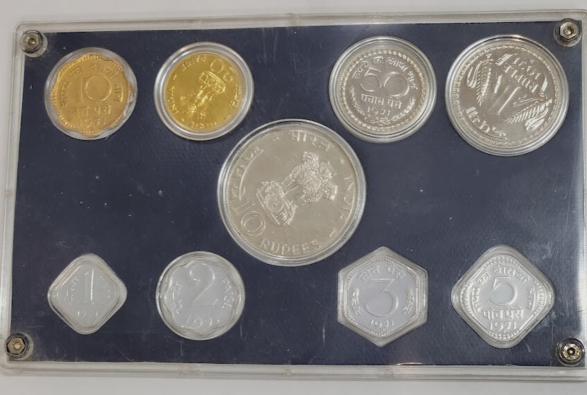 1971 Republic of India Proof Coins Set | eBay