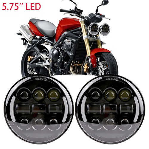 5.75" LED Headlights W/Turn Signal Lamp For Triumph Speed Street Triple ...