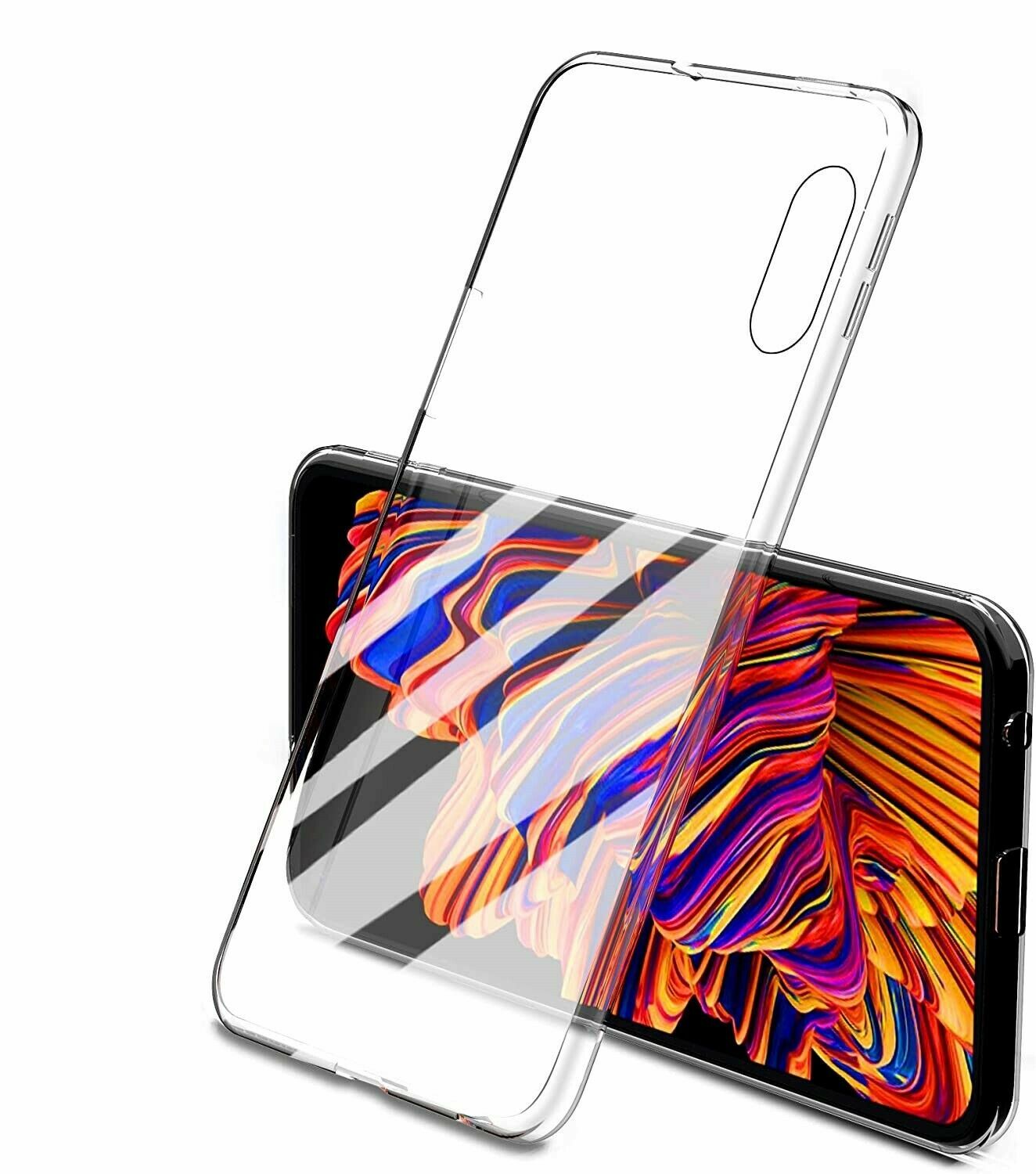 For Samsung Galaxy Xcover Pro Case Clear Slim Gel Cover& Glass Screen ...