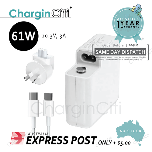 61W Adapter Charger For Apple MacBook A2289 A2251 A1706 A1708 A2159 USB ...