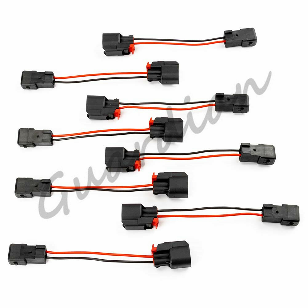 8X Fuel Injector Connector Adapter Set EV1 to EV6/EV14 USCAR LS1 LS2 ...