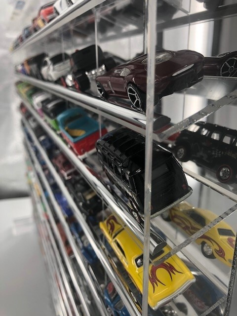 1/64 Die Cast Display Case compatible with Hot Wheels - 99 Angle Shelf ...