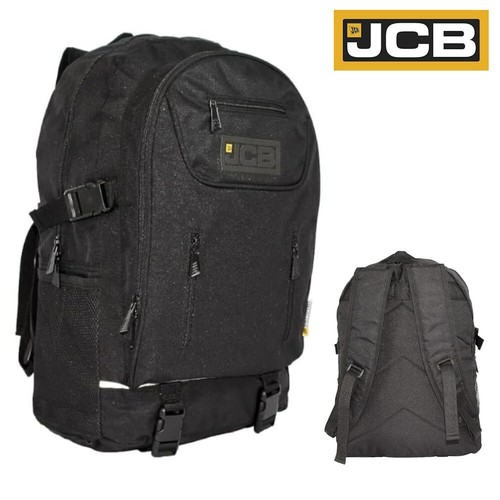 JCB Workman's Lightweight Backpack, Reflective Strips, 27L Black ...