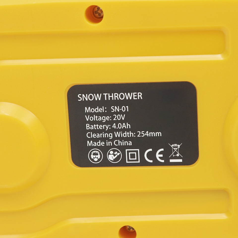 Cordless Snow Shovel Electric Snowy Cleaning Machine Battery Powered ...