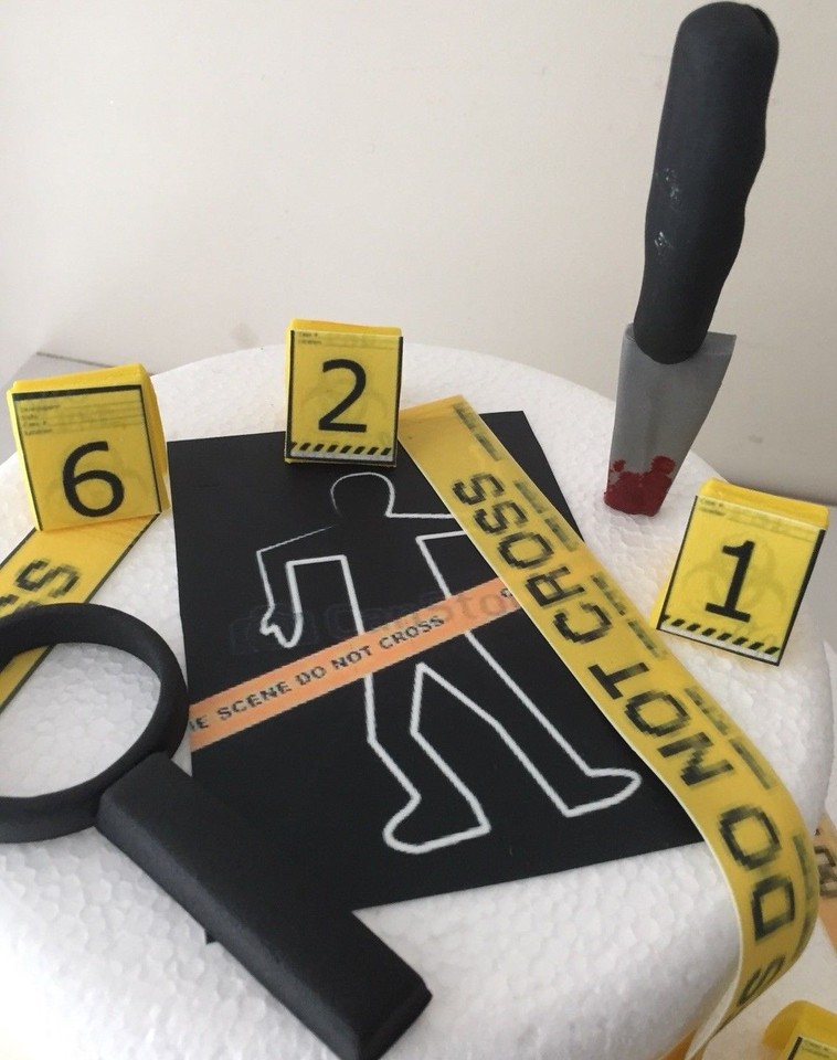 Crime scene / Murder Mystery Edible Cake Decoration Cake Topper ...