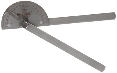 Baseline 12-1040 Stainless Steel 180 Degree Goniometer 8" Length Clear ...