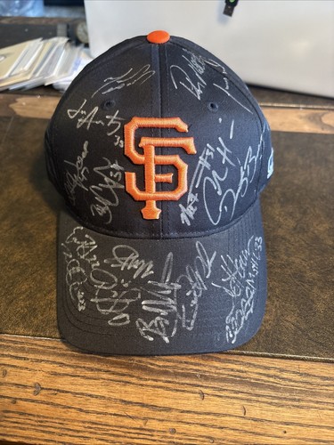 San Francisco Giants Team Signed Baseball Hat Snap Back | eBay