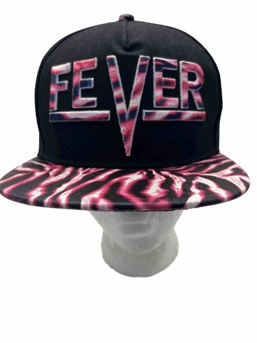 Fever Hat Cap Fever on Front w Black and Pink Tie Dye Bill and Letters ...