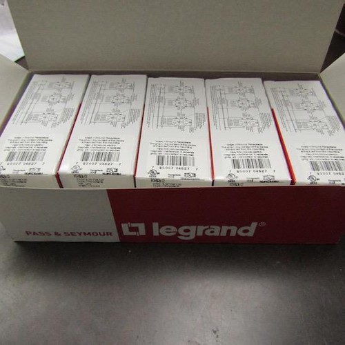 BOX OF 10 Legrand IG5262 15A Isolated Ground Duplex Receptacle Orange ...
